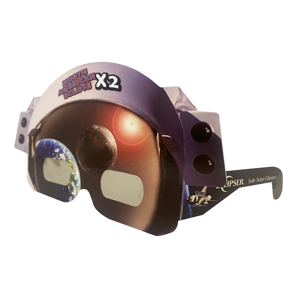 Solar Eclipse Glasses - ISO Certified Safe - Cardboard ('Astro Helmet' – worldwideslides