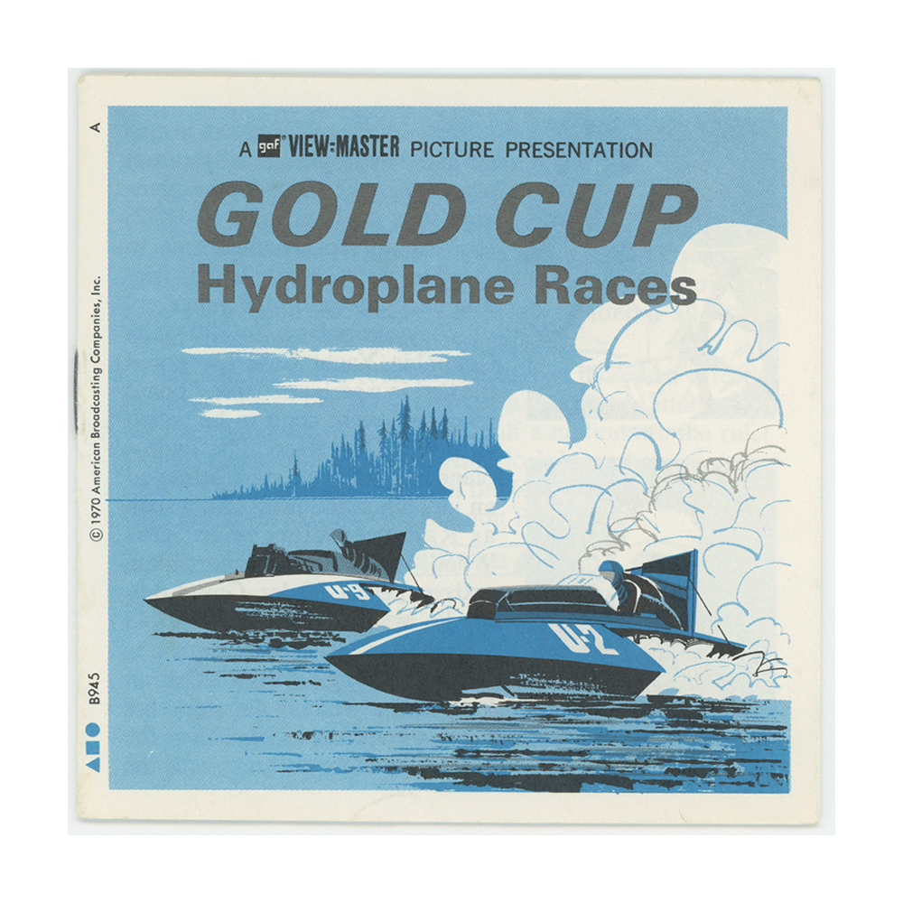 Gold Cup - Hydroplane Races - View-Master 3 Reel Packet - 1960's vinta ...