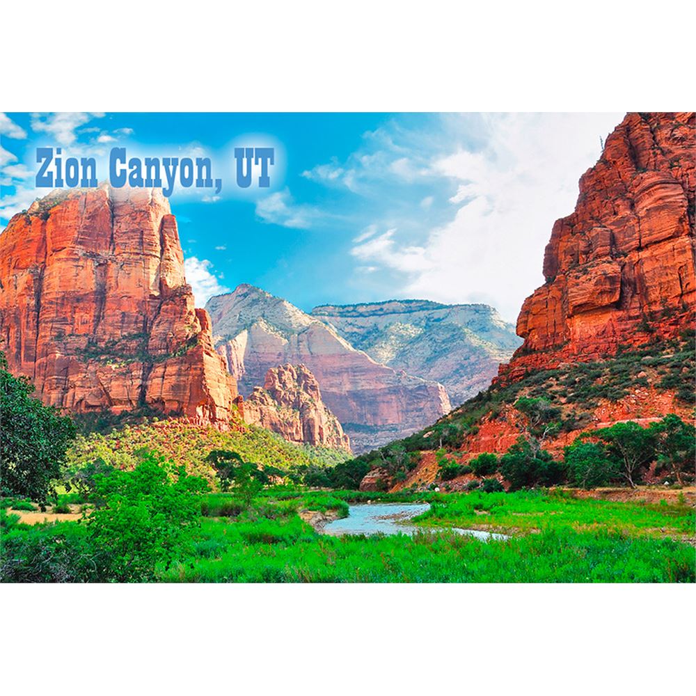 ZION NATIONAL PARK - 3D Magnet for Refrigerator, Whiteboard, Locker ...