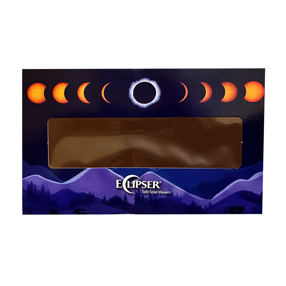 Hand-Held Solar Eclipse Viewer - ISO Certified Safe - Cardboard ('Purp ...