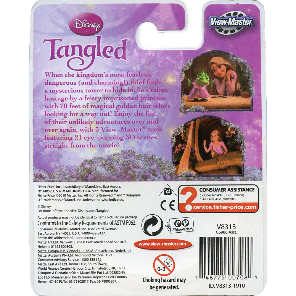 Tangled - Disney Movie - ViewMaster 3 Reels on Card – worldwideslides