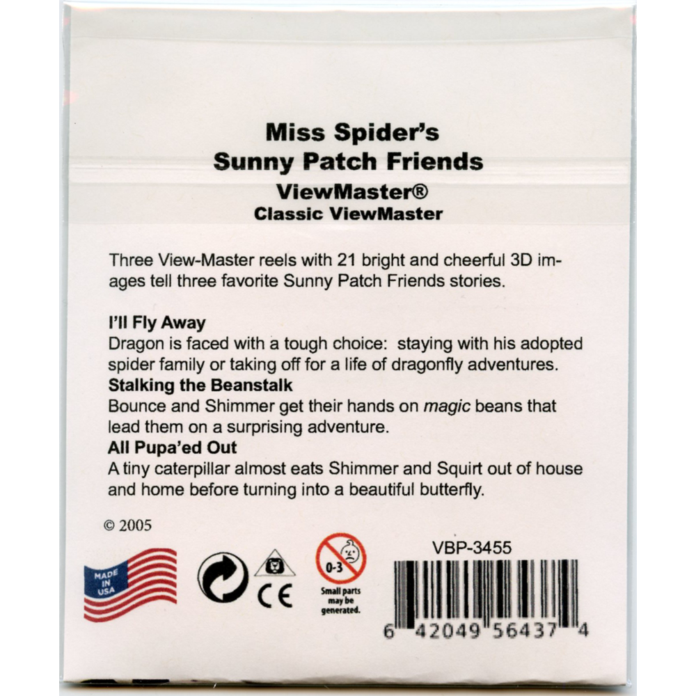 Miss Spiders Sunny Patch Friends - Cartoon - View Master 3 Reel Set ...
