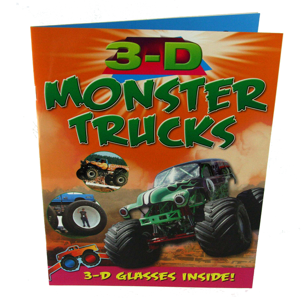 3D Thrillers! - MONSTER TRUCKS - Includes funky 3D Glasses ...